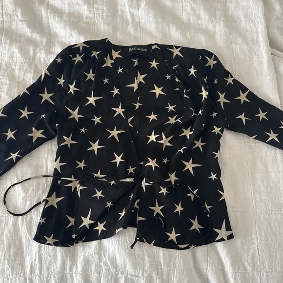 Realisation Par | Tops | Realisation Par Star Tie Shirt | Poshmark
